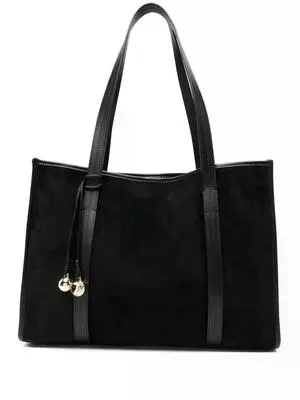 Sandro Suede Tote Bag - Black