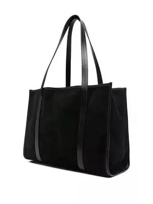 Sandro Suede Tote Bag - Black