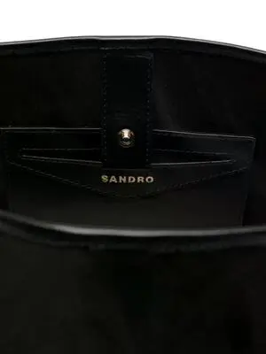 Sandro Suede Tote Bag - Black