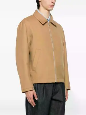 Sandro Zip-closure Long-sleeved Jacket - Brown
