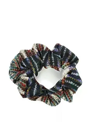 LYGIA & NANNY Patterned Scrunchie - Blue
