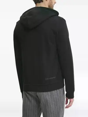 Karl Lagerfeld Logo-embroidered Zip-up Hoodie