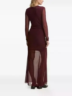 GESTUZ Mesh Paneled Dress