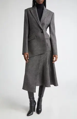 Michael Kors Asymmetric Virgin Wool Blazer