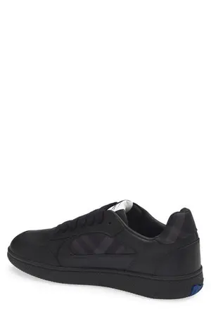 Burberry Terrace Check Sneakers - Black/storm Blue Che
