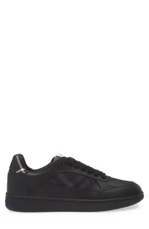 Burberry Terrace Check Sneakers - Black/storm Blue Che