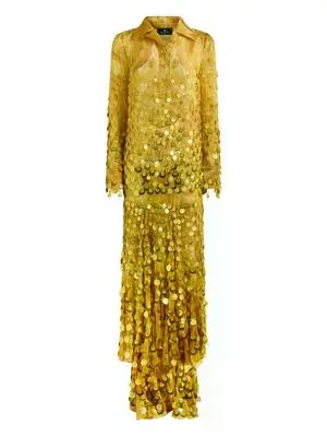 Etro Sequin-embellished Silk Dress