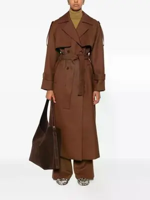 Patrizia Pepe Flare Trousers - Brown