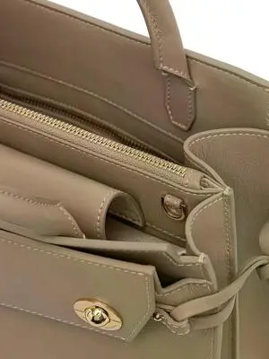 Guess Knotted Detail Leather Tote Bag - Neutrals