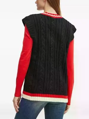 SILVIAN HEACH Cable-knit Sweater Vest