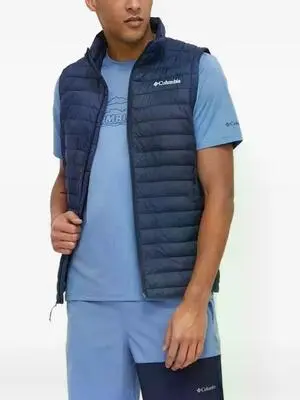 Columbia Quilted Zip-up Gilet - Blue
