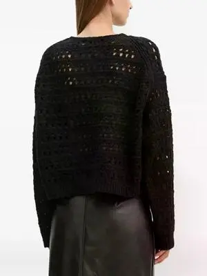 DRYKORN Open-knit Cropped Sweater
