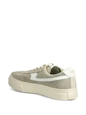 S.W.C STEPNEY WORKERS CLUB Suede Sneakers With Leather Stripe - Grey