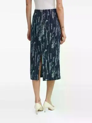BRUUNS BAZAAR Abstract-print Pencil Skirt