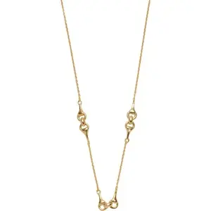 Argento Vivo Mini Equestrian Necklace - Gold