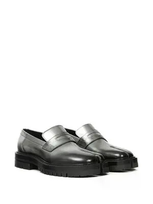 MAISON MARGIELA Tabi Leather Loafers - Silver