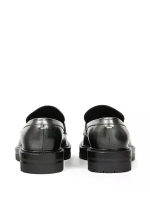 MAISON MARGIELA Tabi Leather Loafers - Silver
