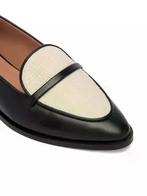 MALONE SOULIERS Leather Paneled Loafers