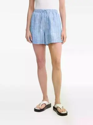 SAMSOE SAMSOE Pinstriped Linen Shorts