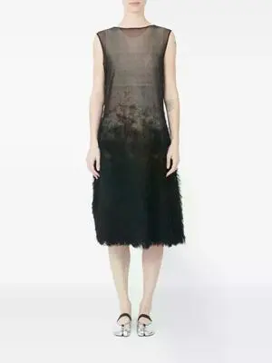 MAISON MARGIELA Silk Knit Retrograde Dress - Black