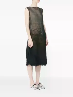 MAISON MARGIELA Silk Knit Retrograde Dress - Black
