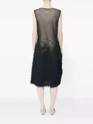 MAISON MARGIELA Silk Knit Retrograde Dress - Black