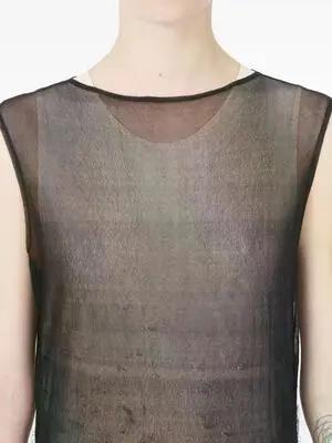 MAISON MARGIELA Silk Knit Retrograde Dress - Black