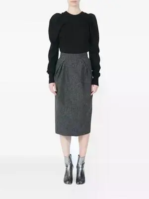MAISON MARGIELA Midi Pleated Skirt