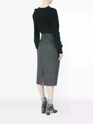 MAISON MARGIELA Midi Pleated Skirt