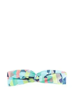 LYGIA & NANNY Geometric-print Headband - Green