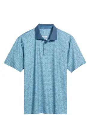 SWANNIES Rufus Broken Stripe Performance Golf Polo