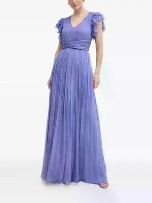Nissa Pleated Evening Dresses