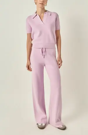 English Factory Johnny Collar Knit Top