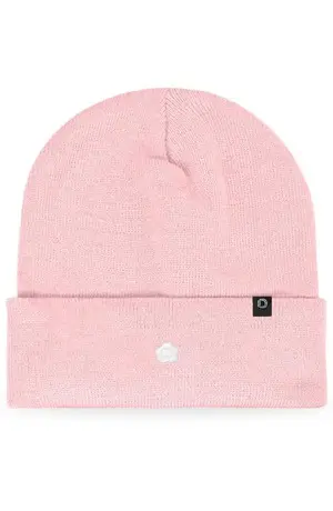 DALIX Flower Embroidery Beanie Cap Pink