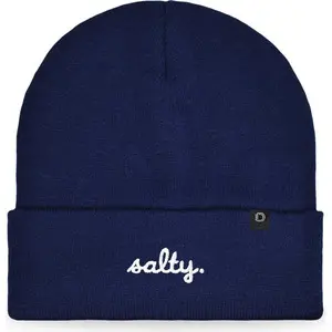 DALIX Salty Beanie Cap Navy Blue