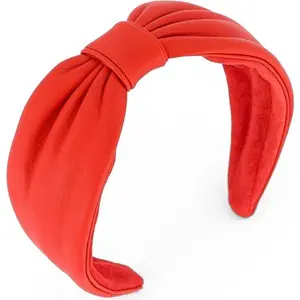 Alexandre De Paris Leather Headband - Red