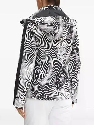 EA7 Swirl-print Ski Jacket