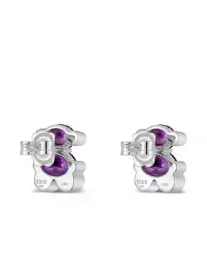 TOUS Sapphire Bear Stud Earrings