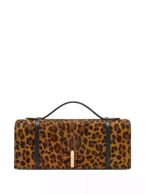 MALONE SOULIERS May Leopard-print Clutch