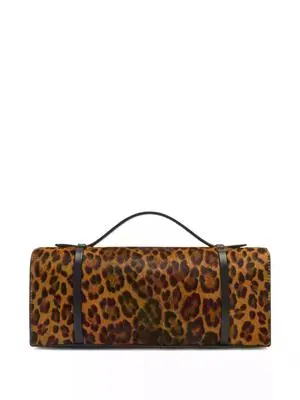 MALONE SOULIERS May Leopard-print Clutch