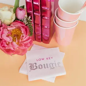 JOLLITY & CO Low Key Bougie" Cocktail Napkins
