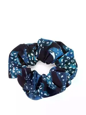 LYGIA & NANNY Printed Scrunchie - Blue