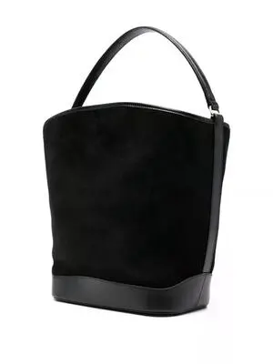 Sandro Tangoso Suede Leather Bucket Bag - Black