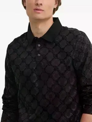 JOOP! Long-sleeve Patterned Polo Shirt