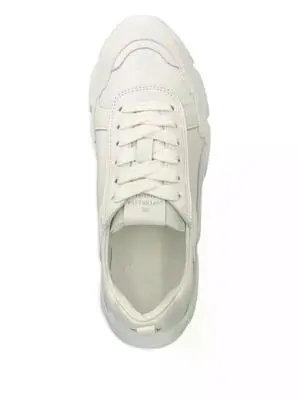 SUMMERY COPENHAGEN Leather Panelled Platform Sneakers