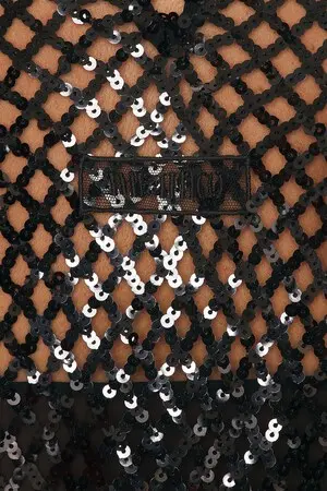 Attico Mesh Mini Dress
