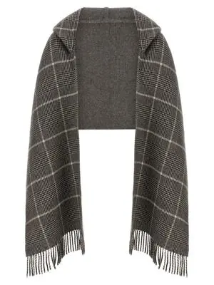 Brunello Cucinelli Hooded Scarf Brown