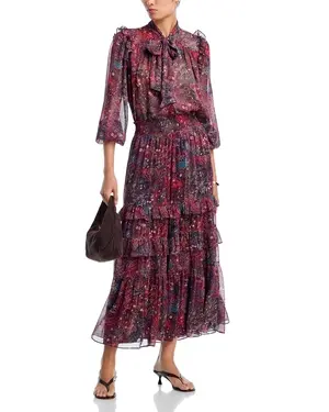 Aqua Paisley Boho Blouse