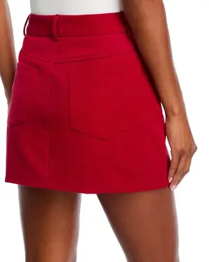 Aqua Five-pocket Mini Skirt