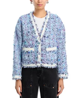 Aqua Ribbon Tweed Jacket